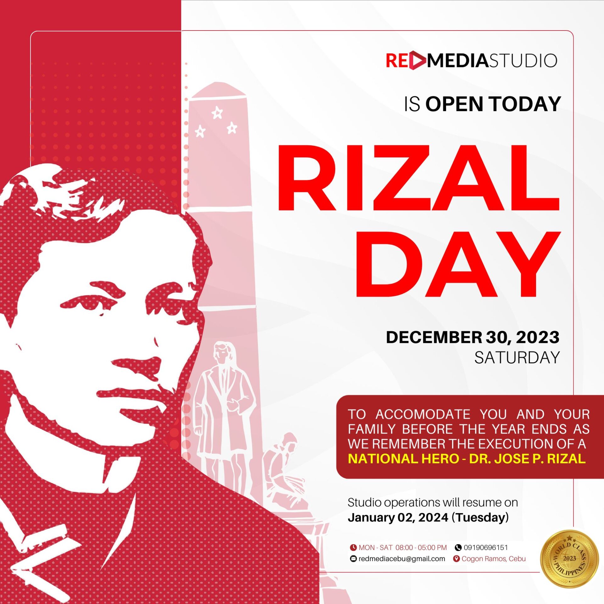 Rizal Day - Red Media Studio